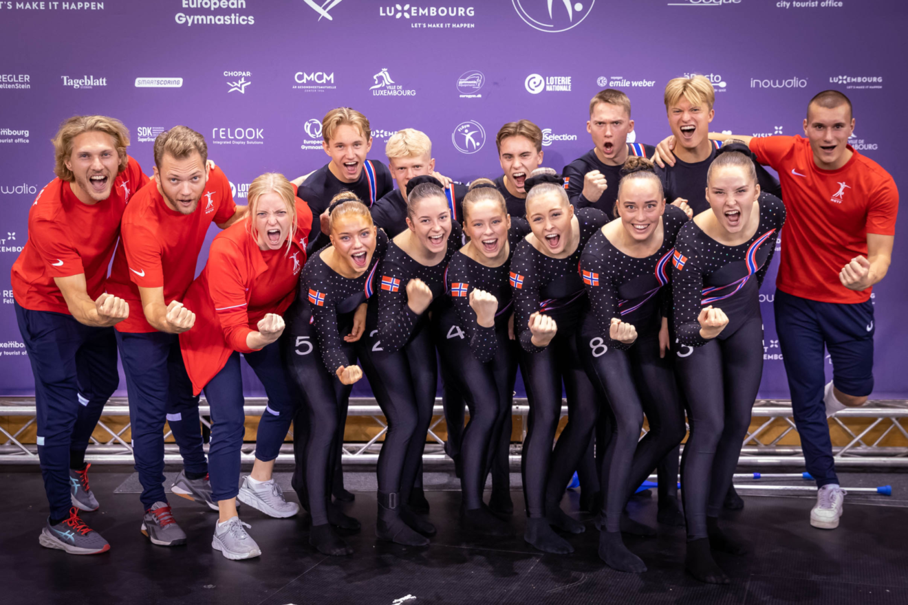 TeamGym EM 2022 - Historisk sølv i EM senior! — Norges Gymnastikk og ...